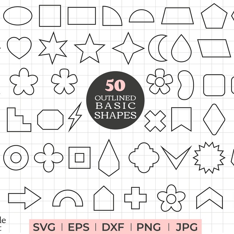 Basic Shapes Svg - Etsy