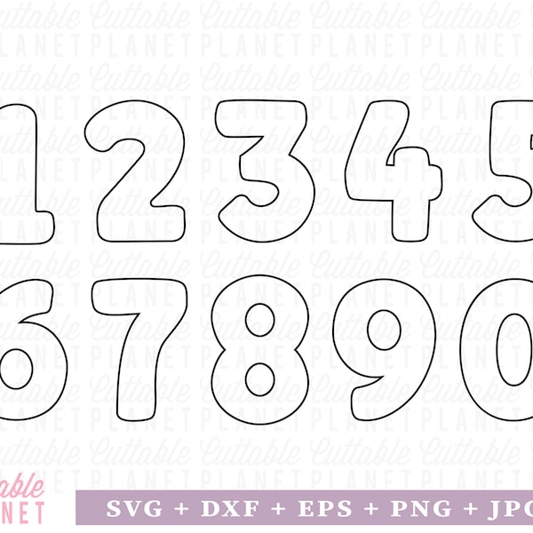 Numbers Clip Art - Etsy