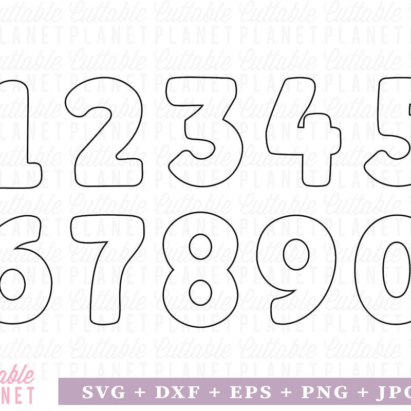 Number Clipart - Etsy