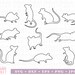Rats Outline Svg, Dxf, Eps, Png, Jpg, Outline Rat Mice Svg, Mouse ...