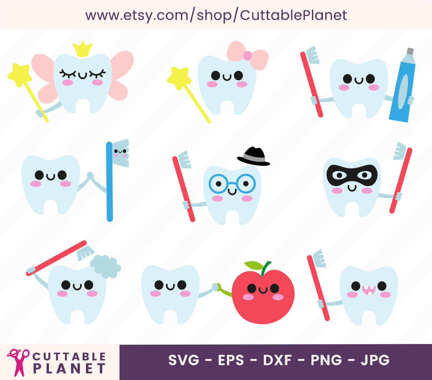 Dientes svg, dxf, eps, png,jpg, diente svg, diente de hada svg - Etsy ...
