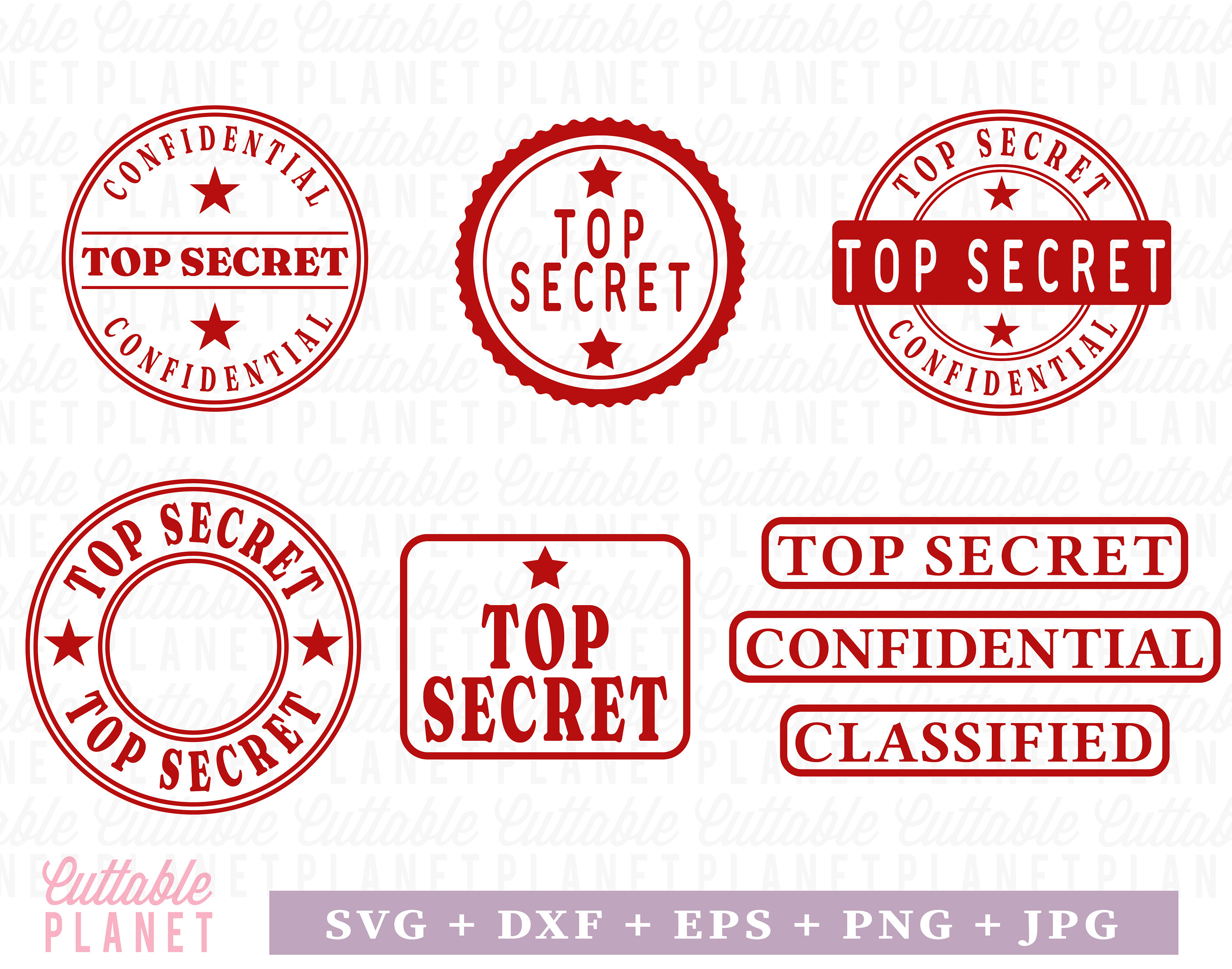Classified Top Secret Stamp
