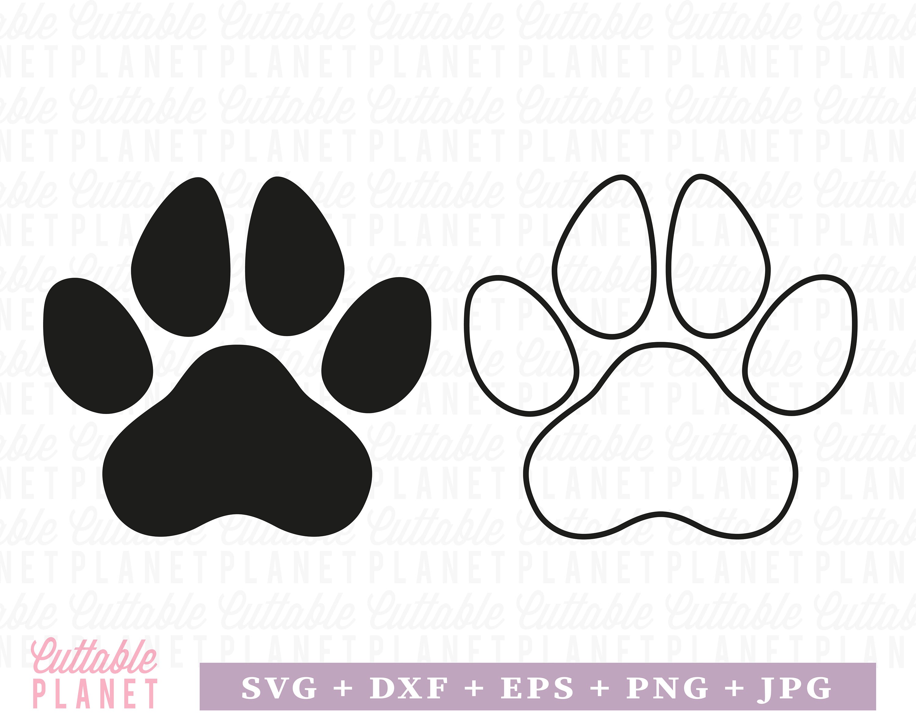 Dog Paw Print Svg Dog Paw Print Outline Svg Dog Paw Png - Etsy Singapore