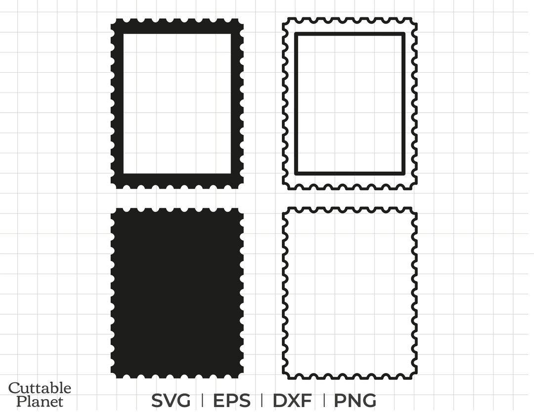 Postage Stamp Svg, Eps, Dxf, Postage Stamp Png, Postal Stamp Svg ...
