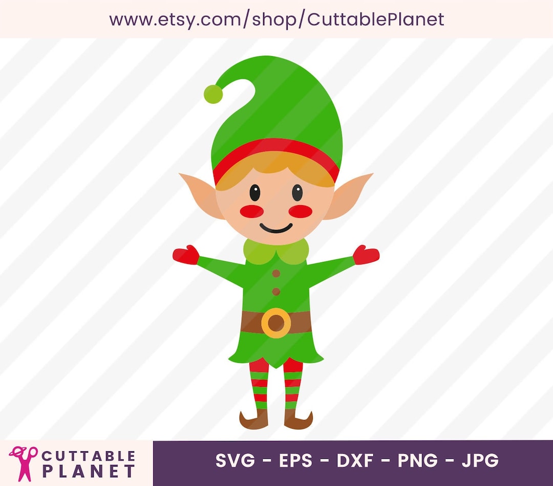 Santa Elf Svg, Dxf, Eps, Png, Jp, Santa Elf Clip Art - Etsy