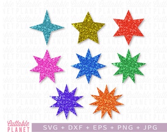 Four Point Star Svg | Etsy
