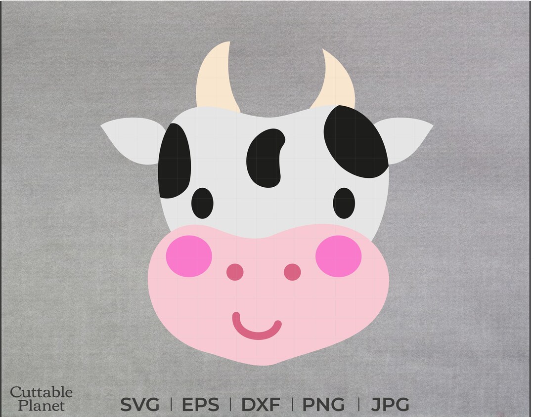 Cute Cow Png, Cute Cow Svg , Cow Head Svg, Cow Face Svg, Cute Cow Head ...
