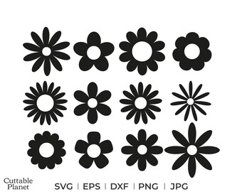 Flower Svg, Flower Bundle Svg, Wildflower Svg, Flowers and Leaves ...