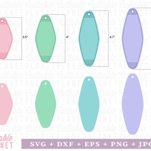 Vintage Motel Keychain Different Sizes, Motel Keychain Svg, Dxf, Eps ...