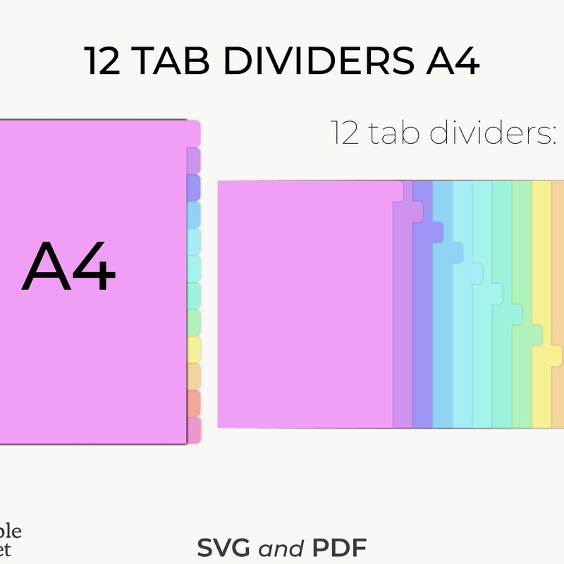 Tab Dividers - Etsy