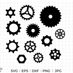 Gears Svg, Dxf, Eps, Png, Jpg, Gear Cogs Svg, Gear Wheel Svg, Steampunk ...