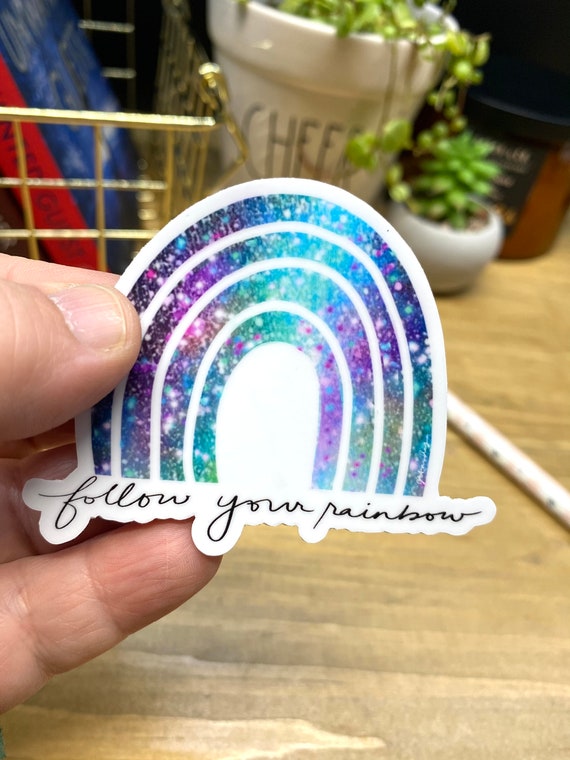 Follow Your Rainbow Sticker | Etsy