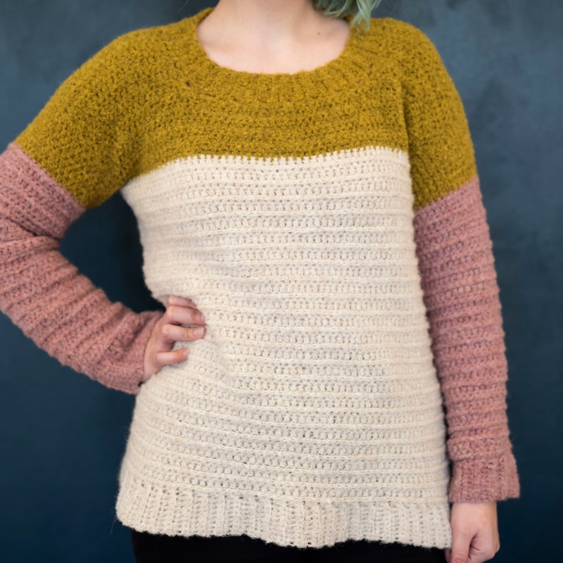 Colorblock Sweater - Etsy