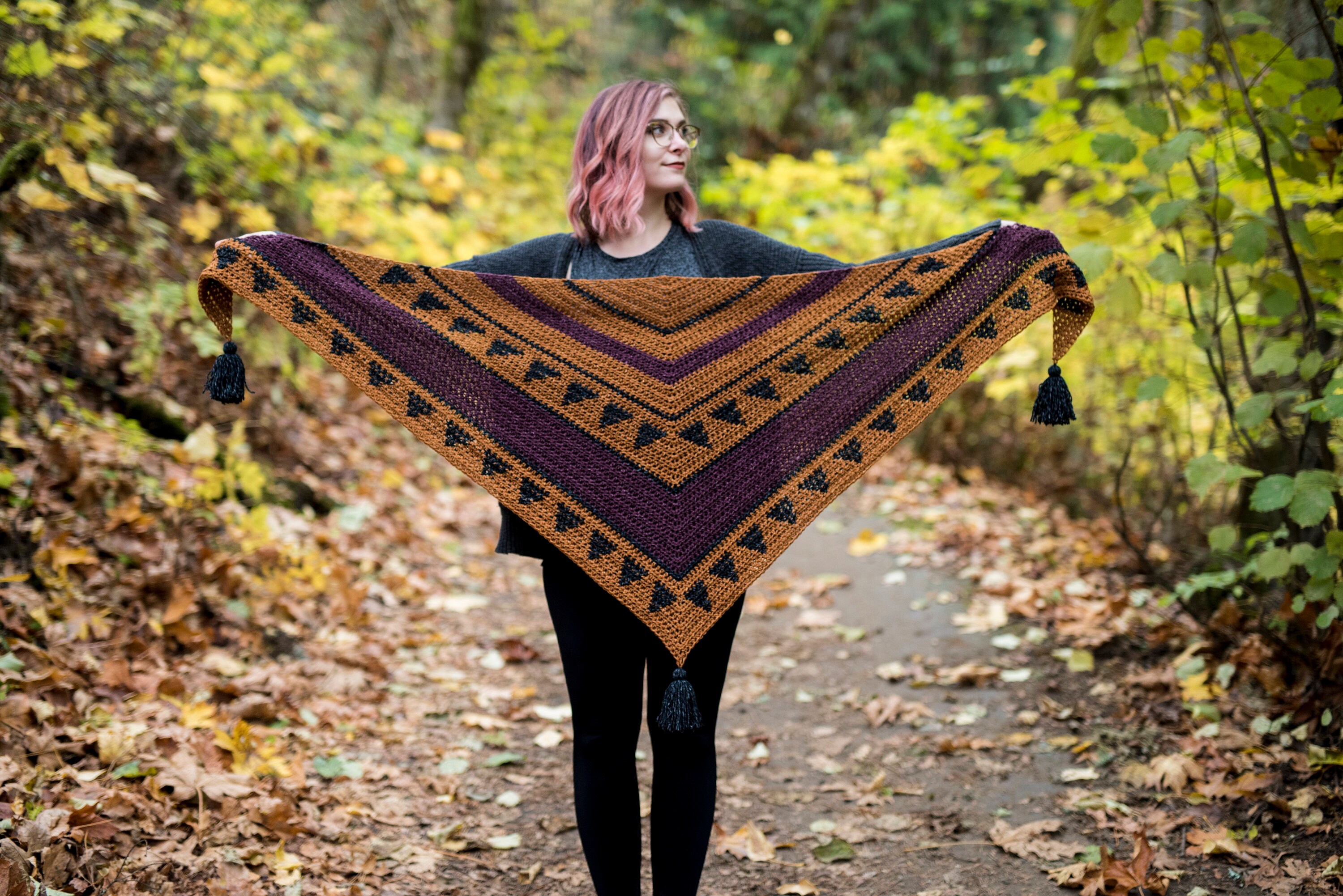 The Oriole Triangle Scarf Crochet Pattern - Etsy