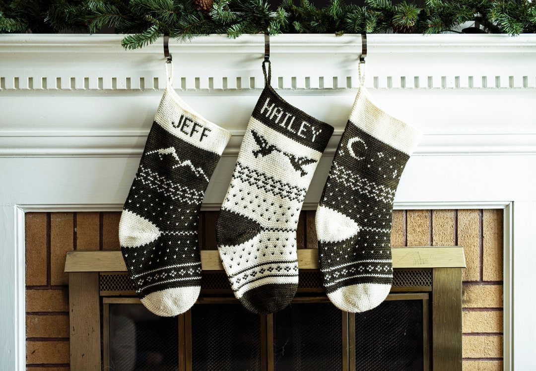 The Forest Fair Isle Stocking Crochet Pattern - Etsy