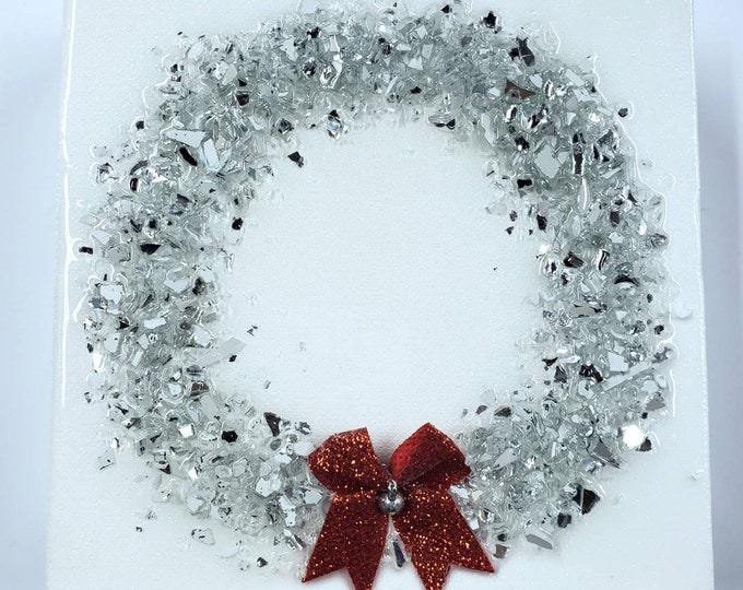 Crushed Glass Christmas Wreath - Etsy