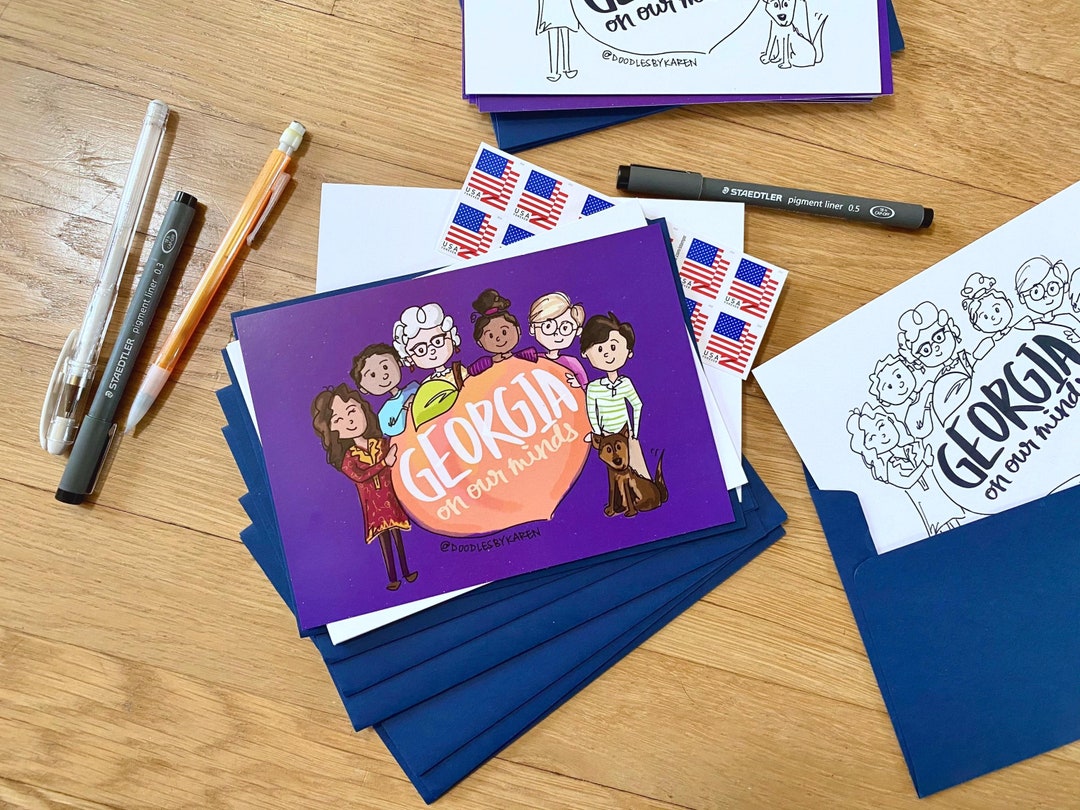 Georgia Get Out the Vote Postcards - Etsy