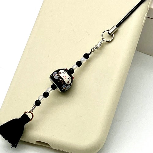 Lucky Cat Phone Charm - Etsy