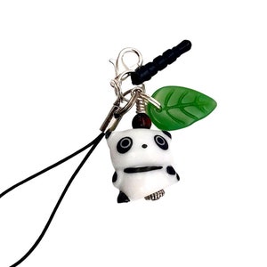 Custom kawaii panda phone charm cute panda phone charm phone | Etsy