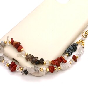 Healing Stone Phone Strap Crystal Phone Strap Gemstone Phone Handle ...