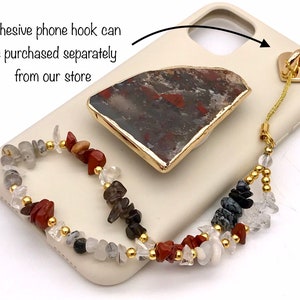 Healing Stone Phone Strap Crystal Phone Strap Gemstone Phone Handle ...