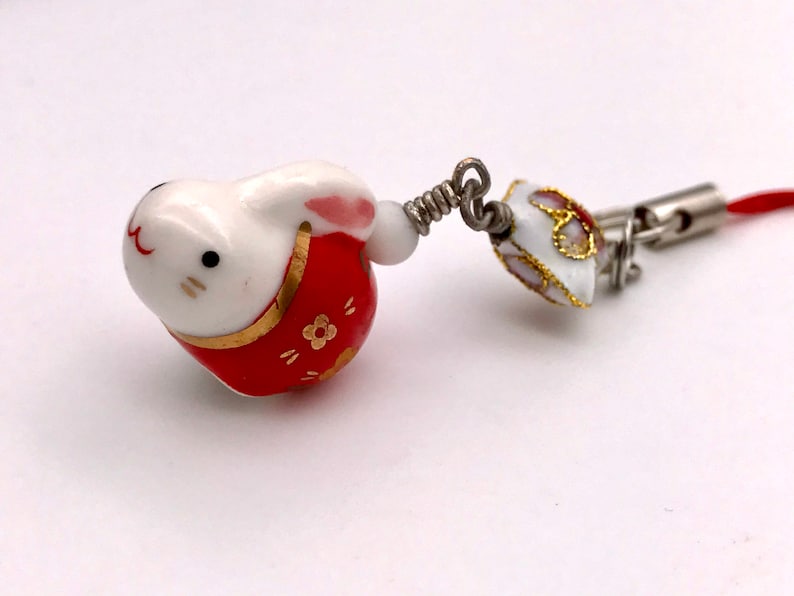 Kawaii bunny phone charm cute bunny phone plug kawaii rabbit | Etsy