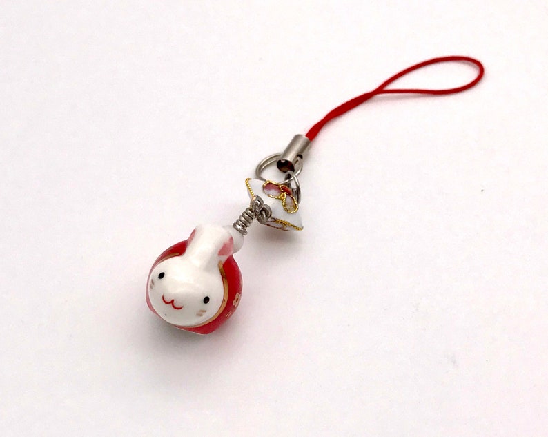 Kawaii bunny phone charm cute bunny phone plug kawaii rabbit | Etsy