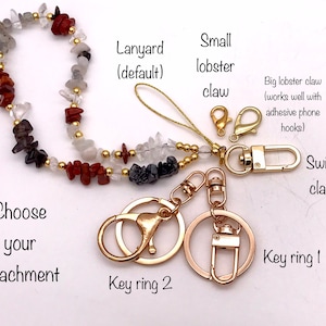 Healing Stone Phone Strap Crystal Phone Strap Gemstone Phone Handle ...