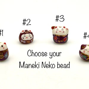 Kawaii Cat Phone Charm Purple Maneki Neko Phone Charm Purple Lucky Cat ...