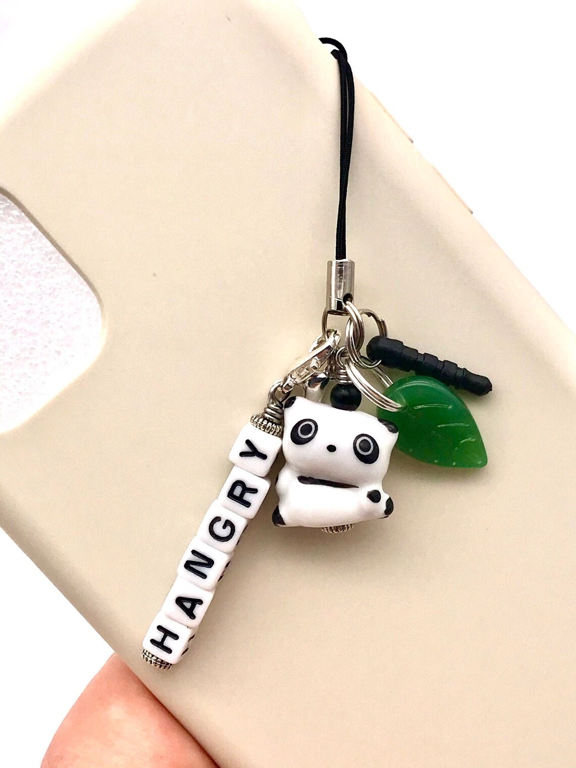 Custom kawaii panda phone charm cute panda phone charm phone | Etsy