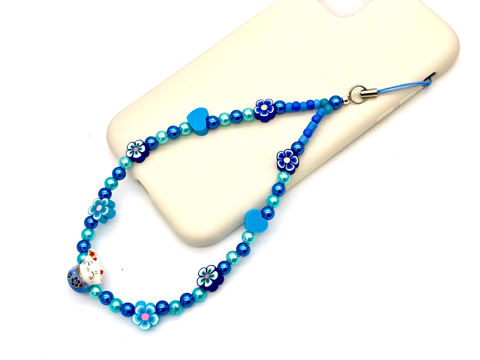 Personalizable Y2K correa de teléfono lindo kawaii gato cadena | Etsy