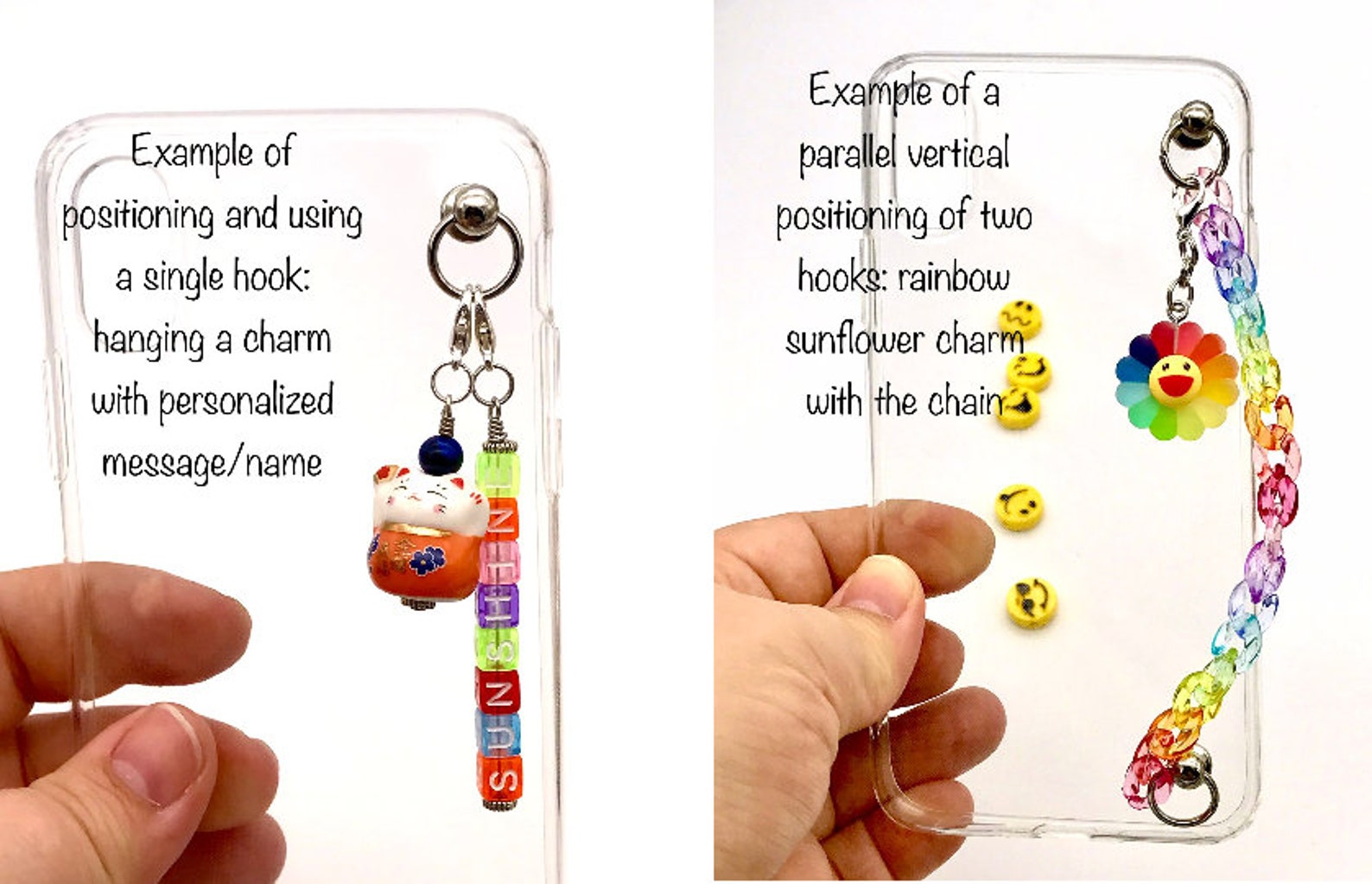 Mini phone hook cute cell phone charm hanger phone charm ring | Etsy