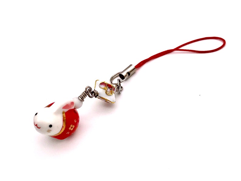 Kawaii bunny phone charm cute bunny phone plug kawaii rabbit | Etsy