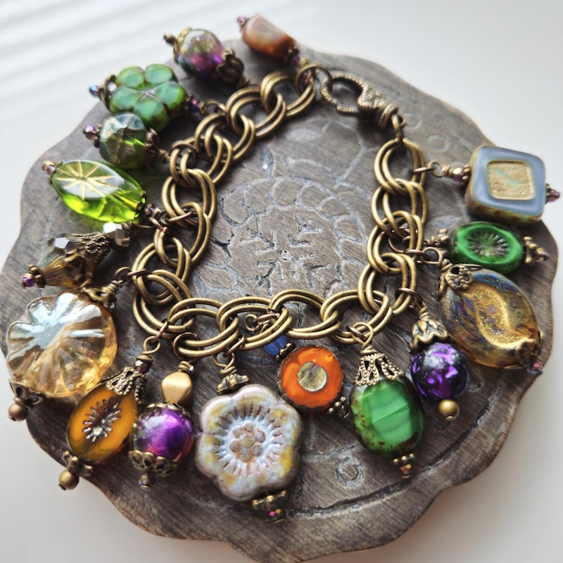 Czech Antique Bracelet - Etsy