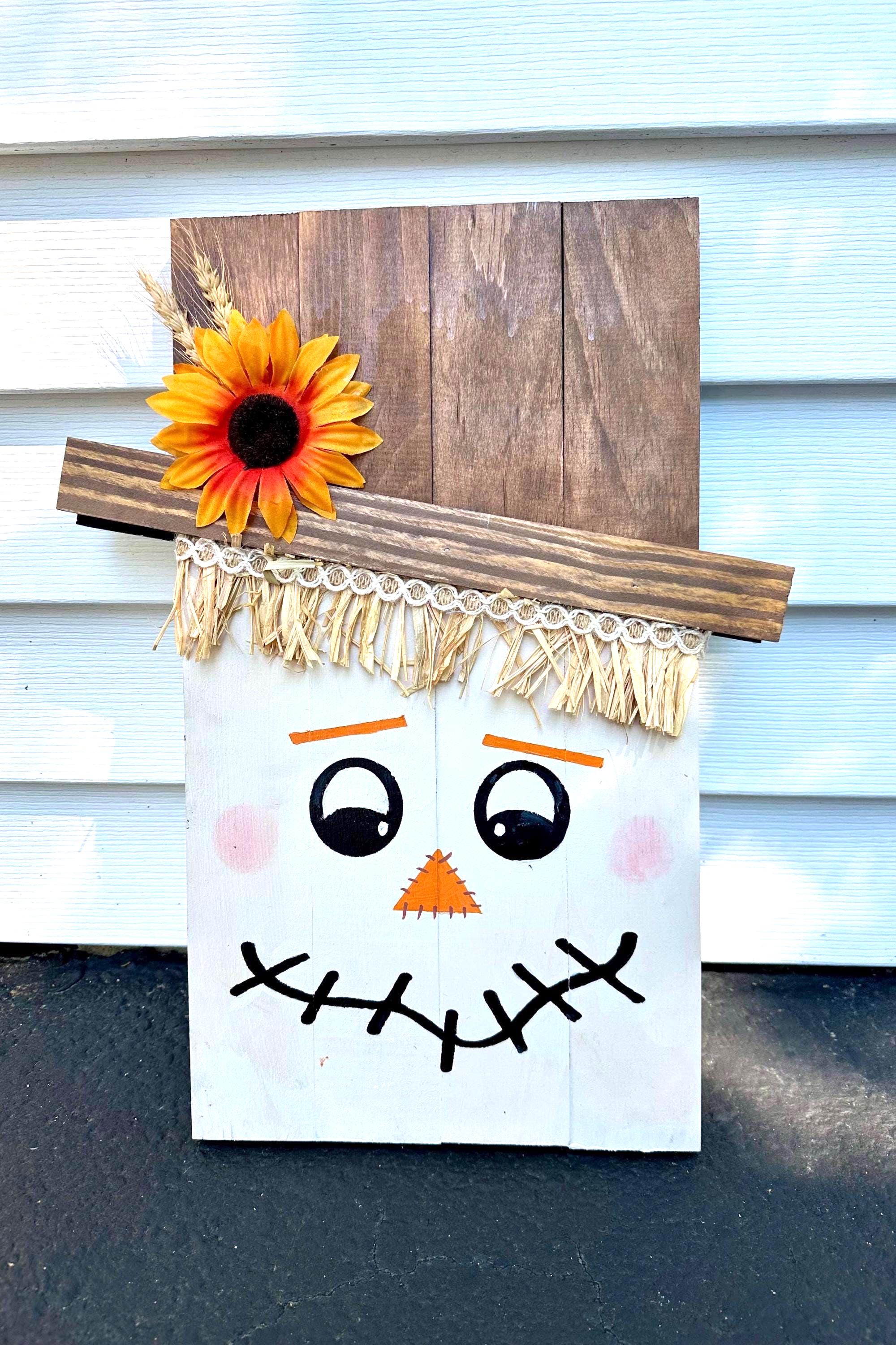 Reversible Snowman/scarecrow Porch Sign-hand-painted Wood Decor for ...