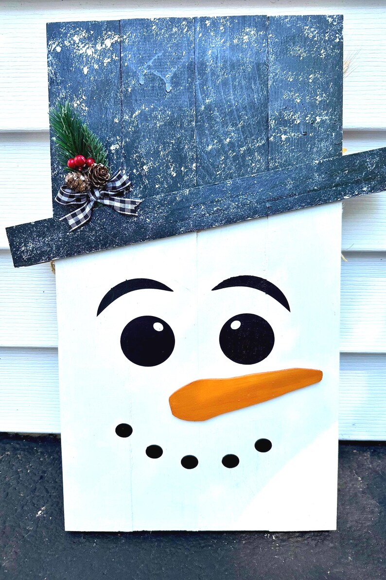 Reversible Snowman/scarecrow Porch Sign-hand-painted Wood Decor for ...