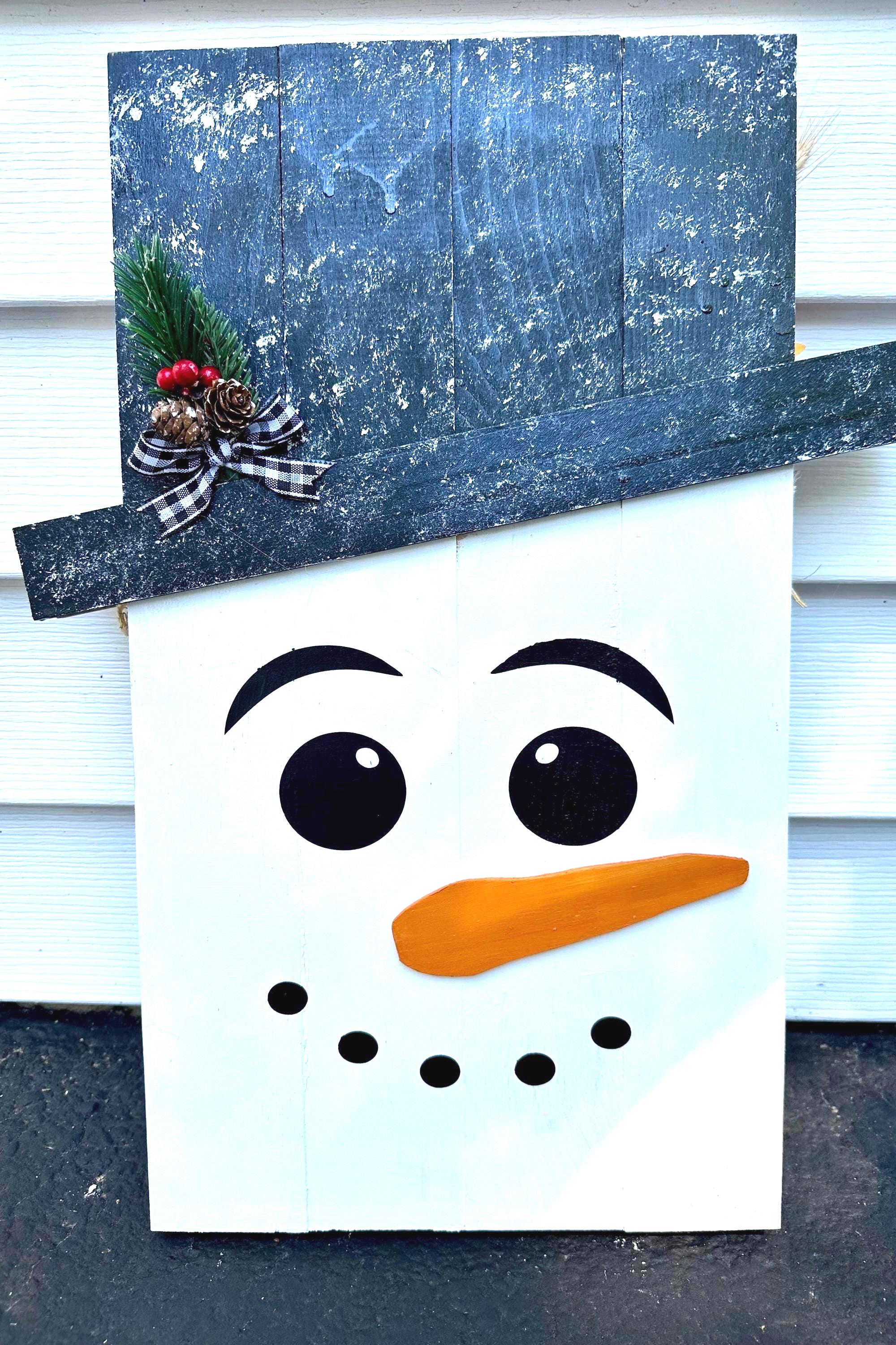 Reversible Snowman/scarecrow Porch Sign-hand-painted Wood Decor for ...
