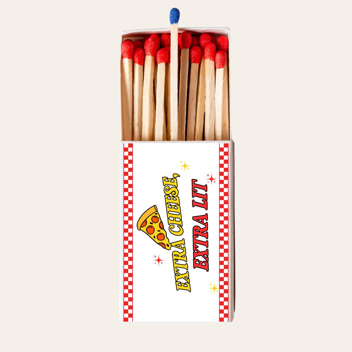 Extra Cheese, Extra Lit Matchboxes Funny Pizza Party Favors ...