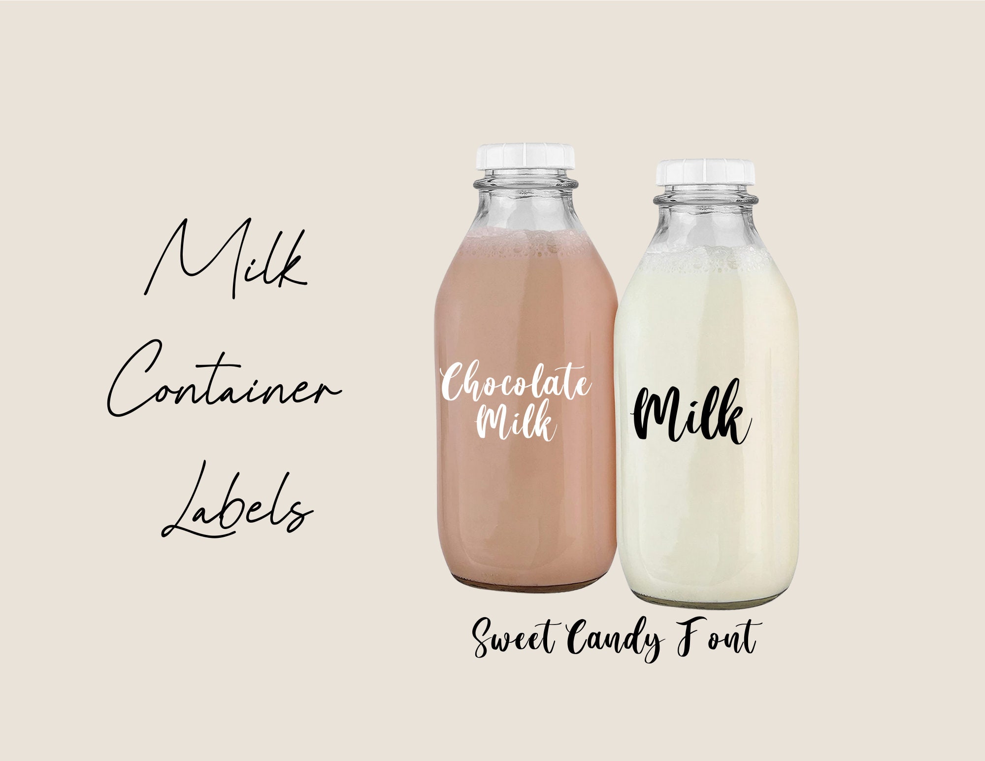 Custom Milk Container Labels Milk Vinyl Label Vinyl Label Milk Sticker ...
