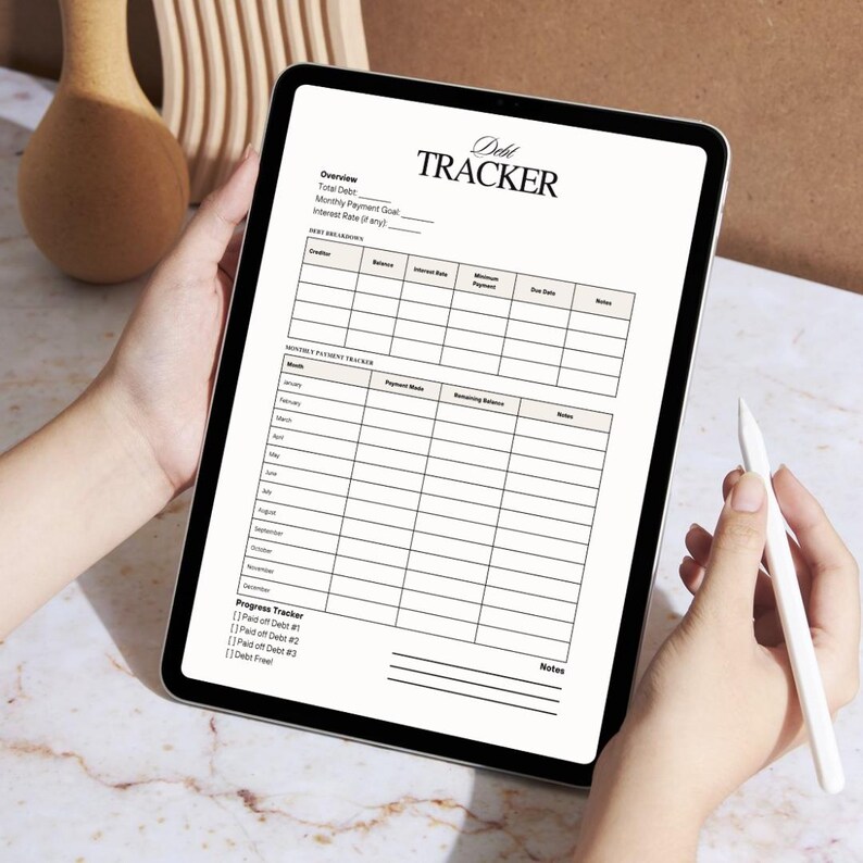 Debt Tracker Printable Digital Download Debt Payoff Planner Goodnotes ...