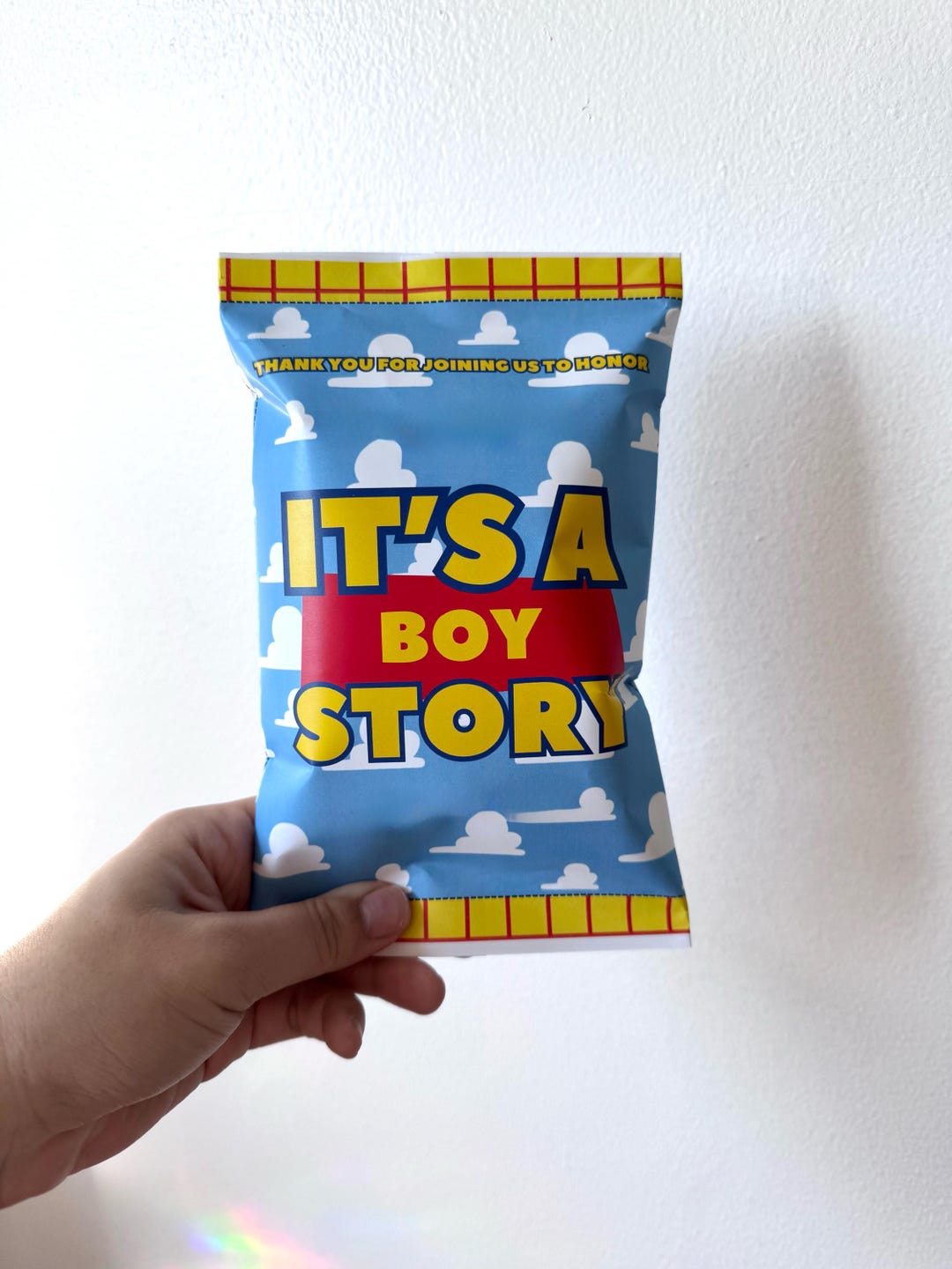 A Boy Story Chip Bag Digital Download Printable Party Favor Toy ...