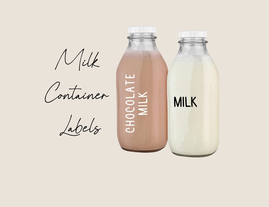 Custom Milk Container Labels Milk Vinyl Label Vinyl Label Milk Sticker ...