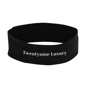Custom Logo Headbands Custom Black Headbands - Etsy