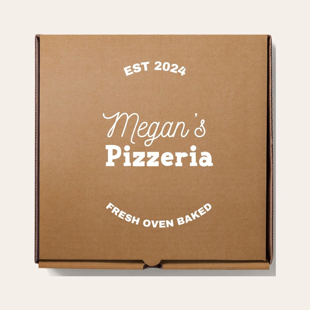 Custom Pizza Box Label Pizza Boxlabel for Party Pizza Box Custom Label ...