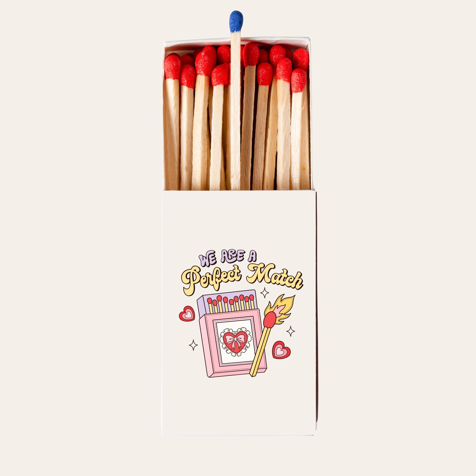 Romantic We Are a Perfect Match Matchbox Cute Wedding Favor or Gift ...