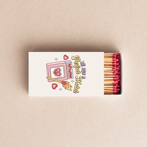 Romantic We Are a Perfect Match Matchbox Cute Wedding Favor or Gift ...