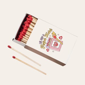 Romantic We Are a Perfect Match Matchbox Cute Wedding Favor or Gift ...