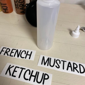 Custom Sauce Bottle Labels Dressing Bottle Labels Vinyl Labels ...