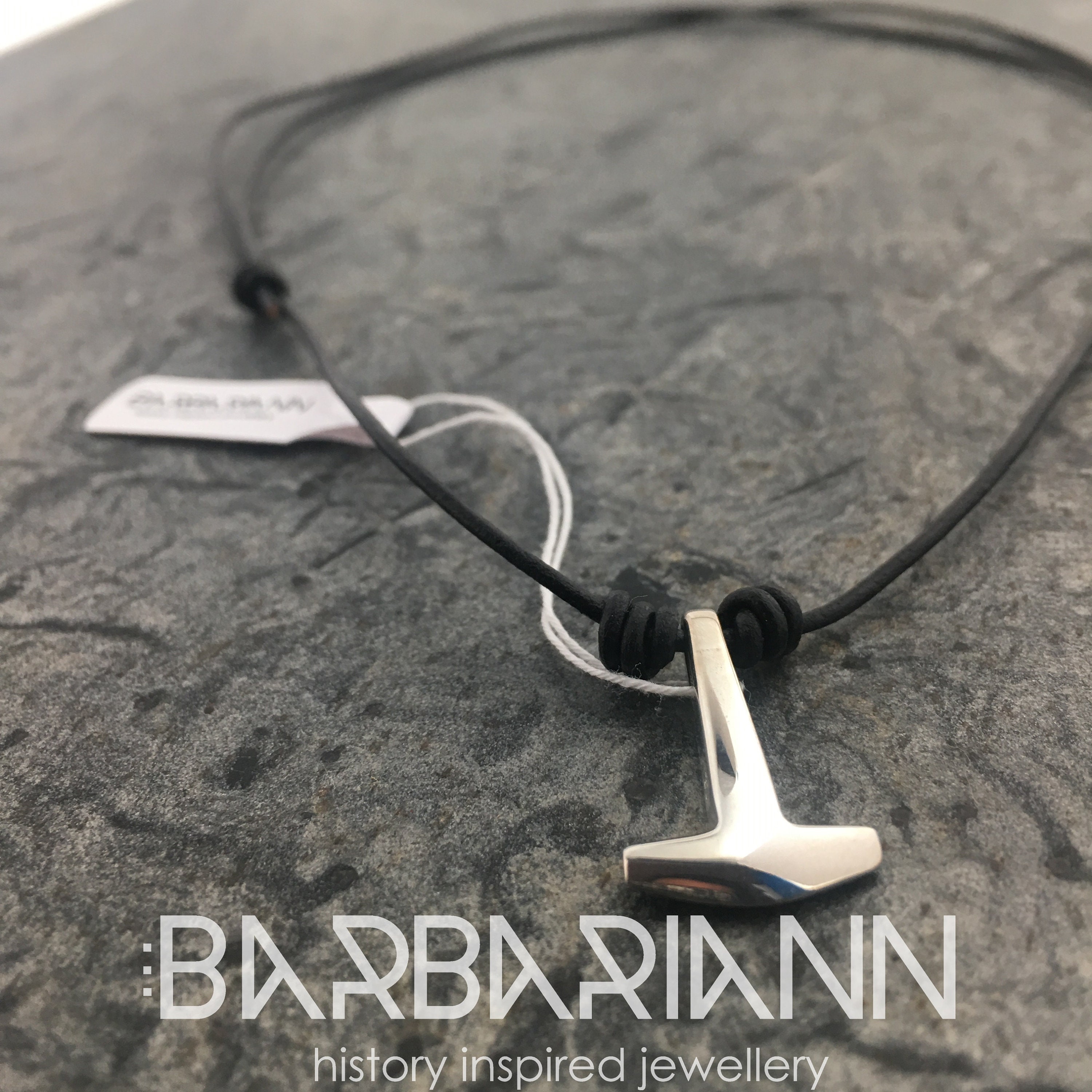 BESTLA Minimalistic Thor's hammer - sterling silver Mjöllnir - handmade ...