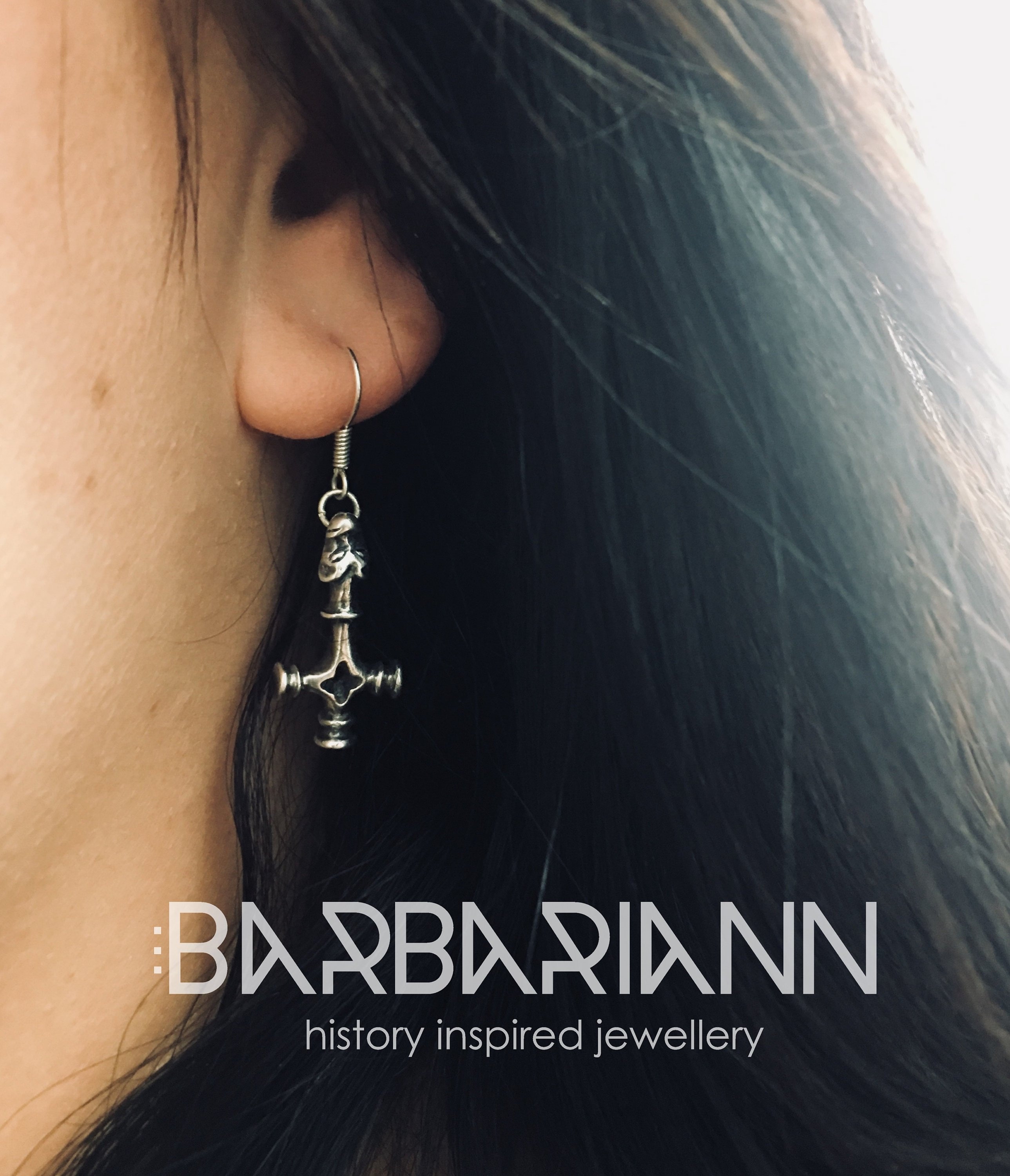 Wolff Cross from Fossi, Iceland - sterling silver 925 Viking dangle ...
